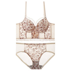 French Embroidery Lace Body Shaping Push Up Bra Sets – RoopKa